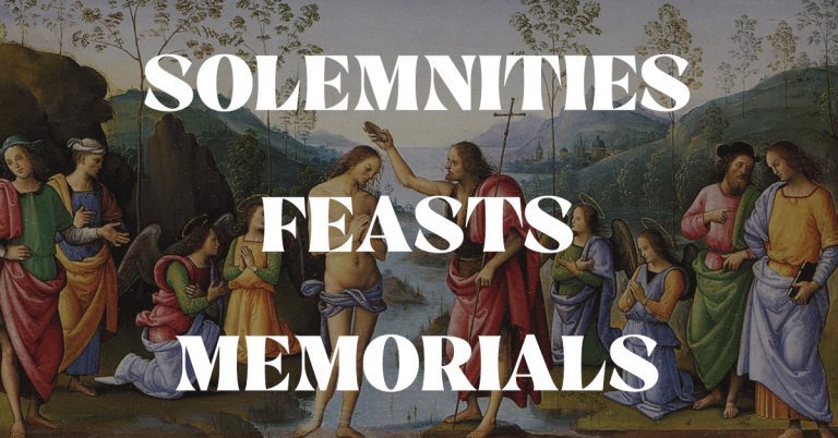 Difference between Solemnities, Feasts and Memorials - The Southern Cross