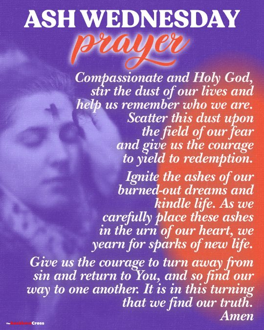 Ash Wednesday Prayer - The Southern Cross
