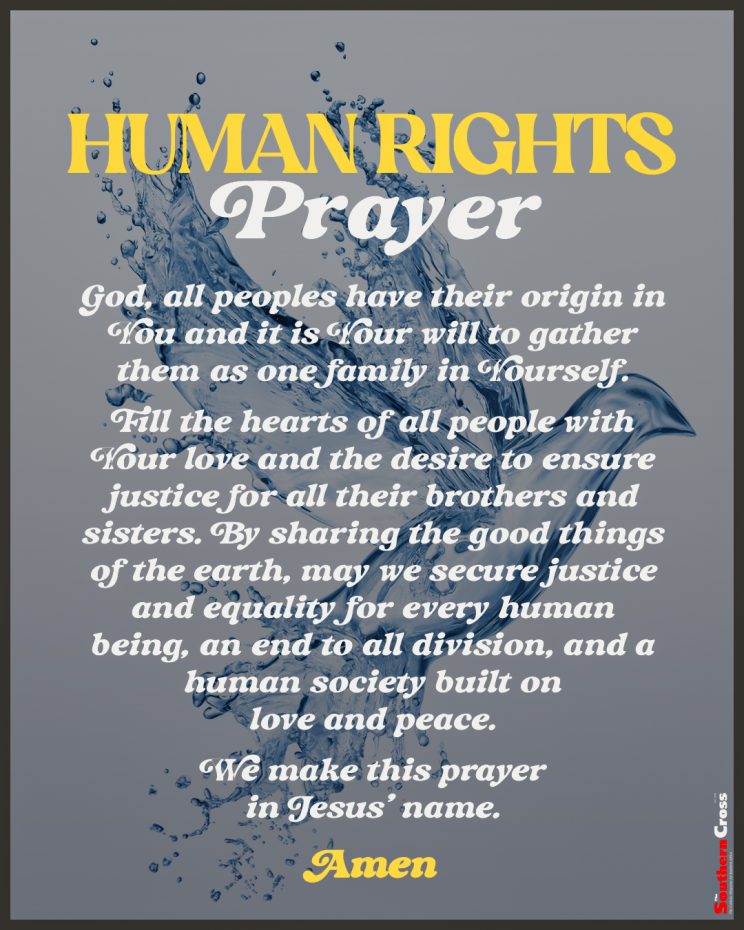 Prayer for Human Rights - The Southern Cross