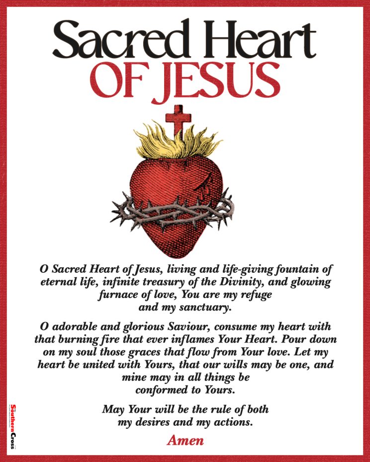 Sacred Heart of Jesus Prayer - The Southern Cross