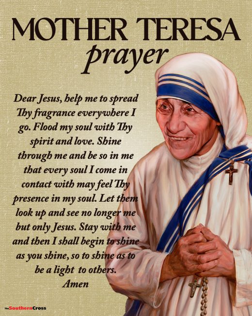 Prayer of St Teresa of Kolkata - The Southern Cross