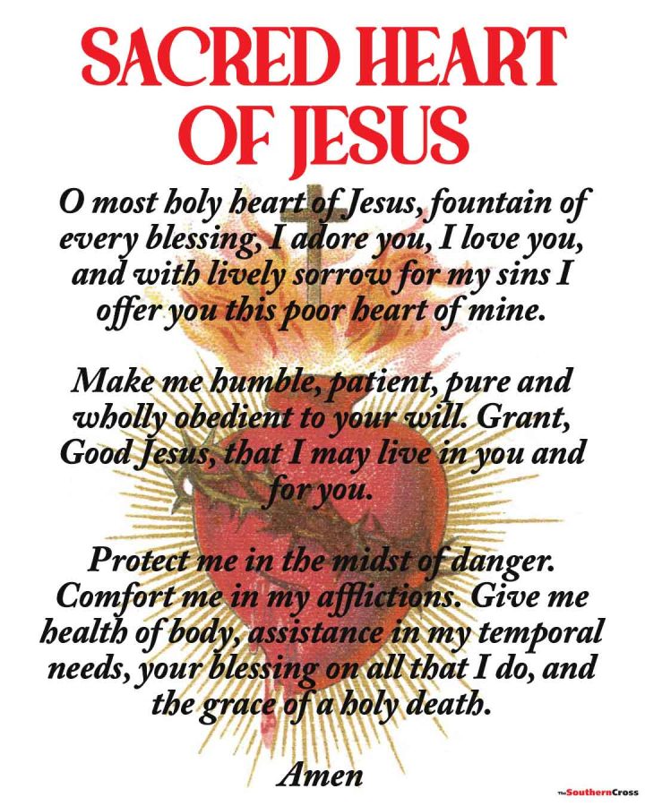 Sacred Heart of Jesus Prayer - The Southern Cross
