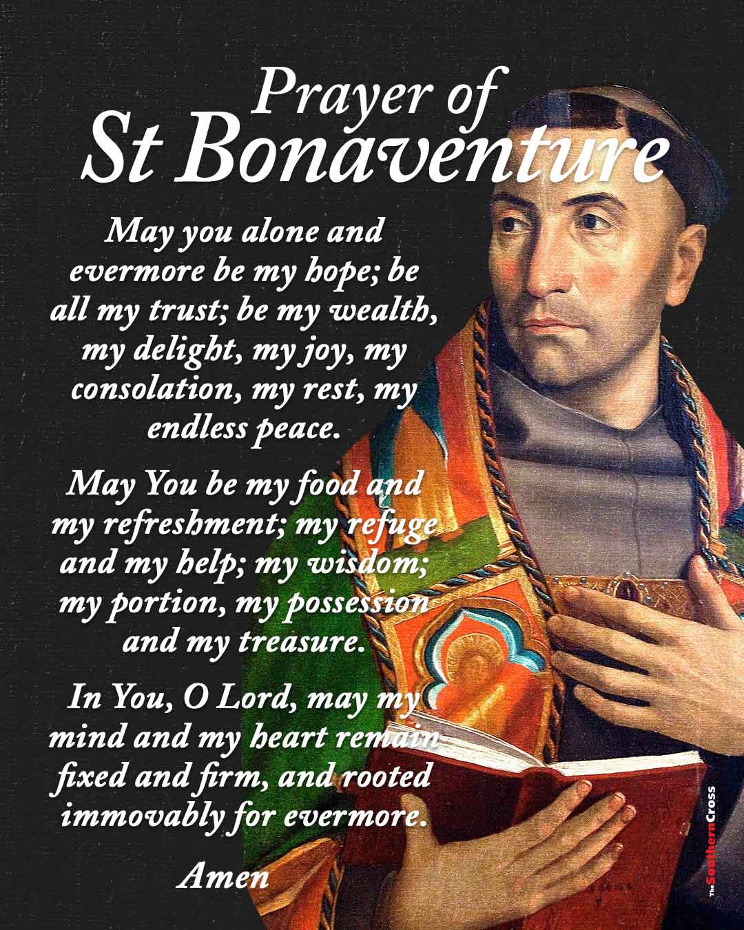 St Bonaventure Prayer - The Southern Cross