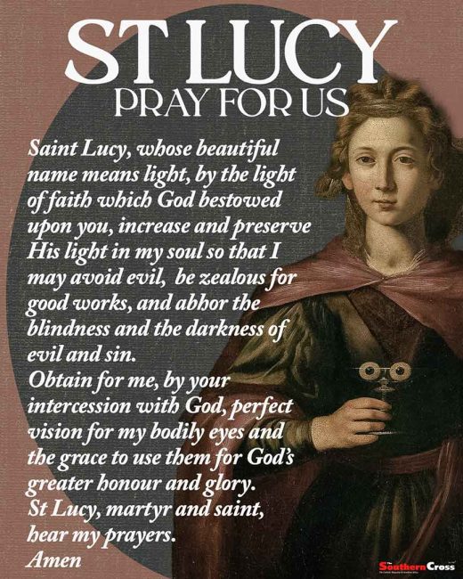 St Lucy Prayer – The Southern Cross