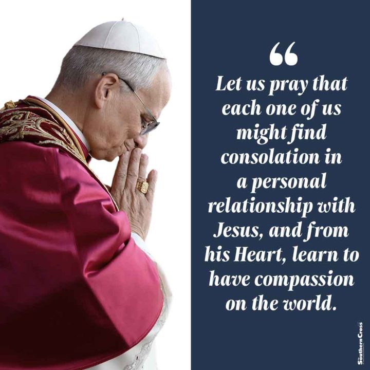 Pray with the Pope: May Jesus Teach Us Compassion – The Southern Cross